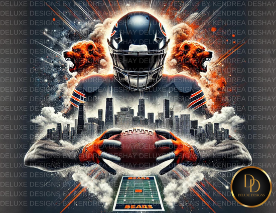 Ultimate NFL Team AI Art Bundle: 32 Vibrant Cityscape Football Player ...