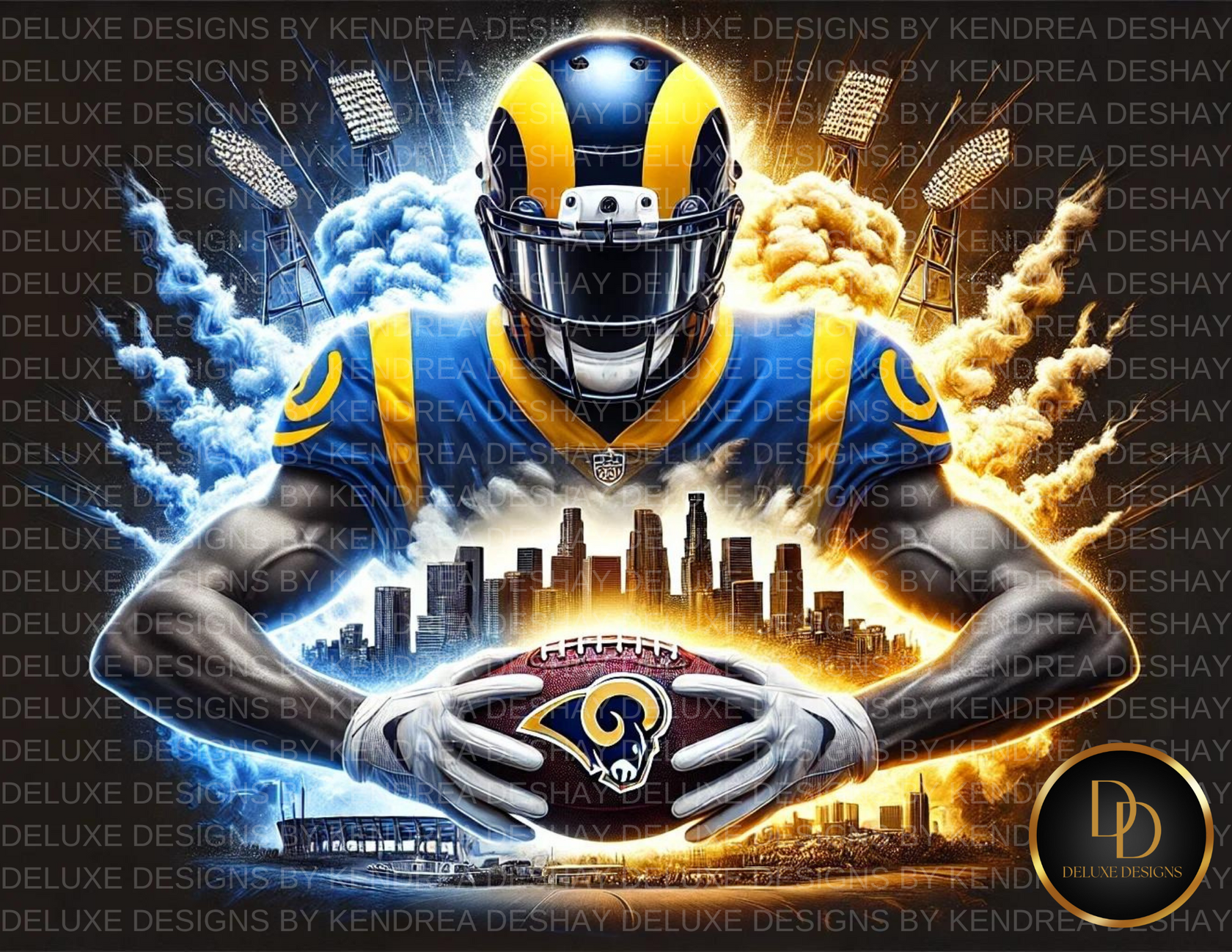Ultimate NFL Team AI Art Bundle: 32 Vibrant Cityscape Football Player ...