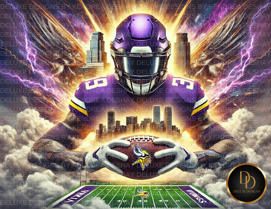 Ultimate NFL Team AI Art Bundle: 32 Vibrant Cityscape Football Player ...